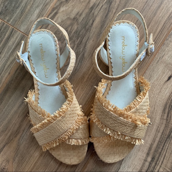 Anthropologie | Shoes | Rattan Woven Sandals With Rainbow Detail | Poshmark
